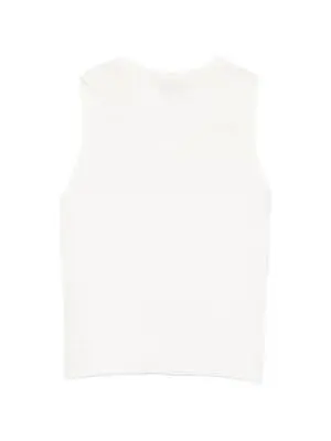 N.peal Selene V-neck Tank Top - White