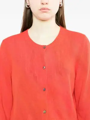 N.peal Round Neck Long-sleeve Cardigan