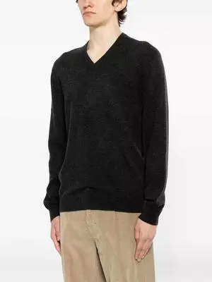 N.peal Burlington V-neck Jumper - Grey