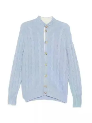 N.peal Jermyn Cable Cardigan