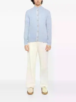 N.peal Jermyn Cable Cardigan