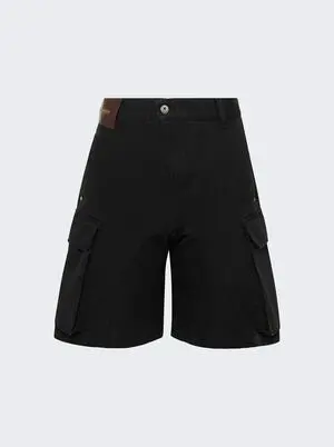 JW Anderson Twisted Patch Pocket Short - Black