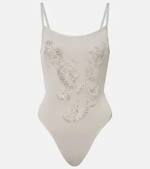 JACQUES WEI Embellished Bodysuit