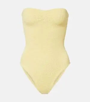 Hunza G Brooke Bandeau Swimsuit - Yellow