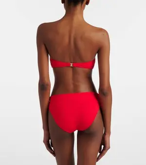 Melissa Odabash Positano Bandeau Bikini Top - Red