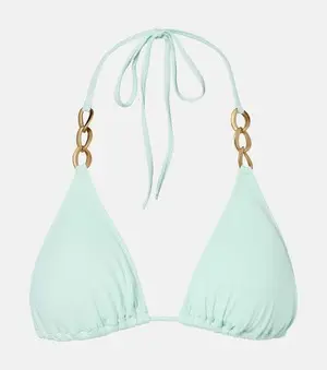 Melissa Odabash Chain-detail Bikini Top - Green