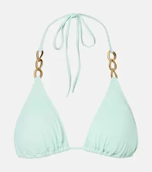 Melissa Odabash Chain-detail Bikini Top - Green