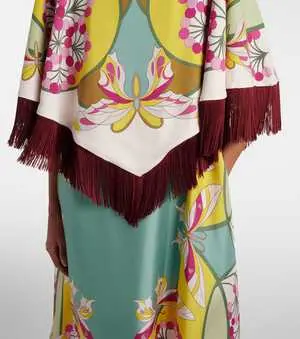 La DoubleJ Florette Placée Reversible Satin Poncho