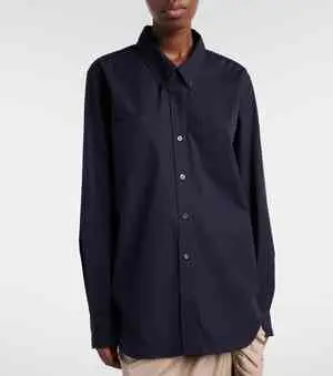 Dries Van Noten Oversized Cotton Poplin Shirt