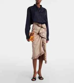 Dries Van Noten Oversized Cotton Poplin Shirt