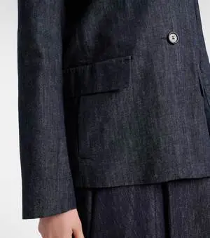 Max Mara Leone Denim Blazer - Blue