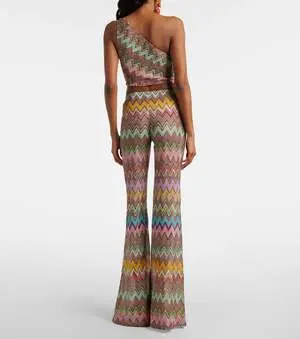Missoni Zigzag Lamé Flared Pants - Multicoloured