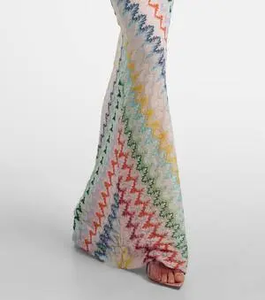 Missoni One-shoulder Lame Gown