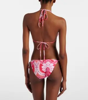 Melissa Odabash Cancun Triangle Bikini Top - Red