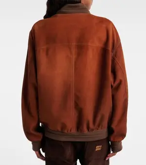 Miu Miu Suede Bomber Jacket