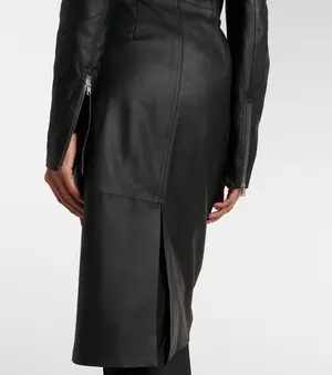Rick Owens Gary Leather Coat