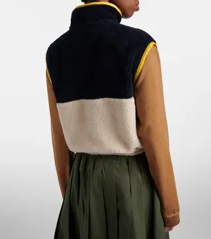 Prada Cropped Teddy Vest