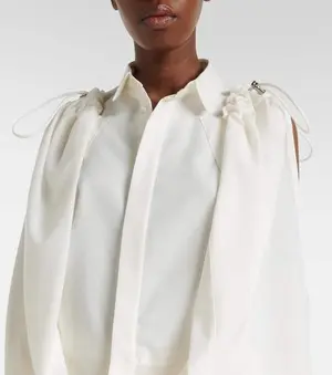 Sacai Gathered Shirt - White