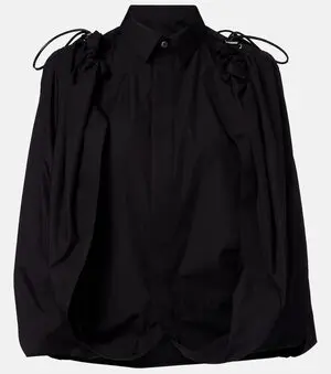 Sacai Gathered Shirt - Black