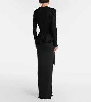 Rick Owens Lilies Jersey Maxi Skirt
