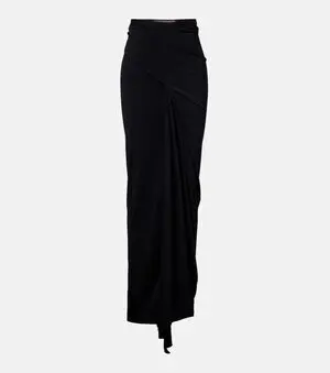 Rick Owens Lilies Jersey Maxi Skirt