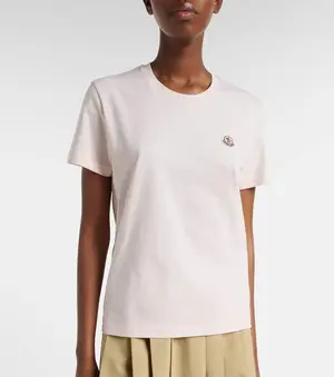 Moncler Set Of Three Cotton Jersey T-shirts - Multicoloured