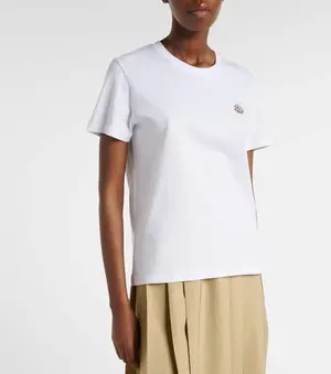 Moncler Set Of Three Cotton Jersey T-shirts - Multicoloured