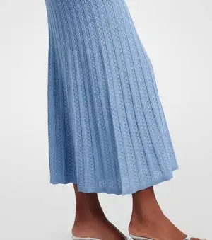 Rebecca Vallance Natalie Pointelle Midi Skirt