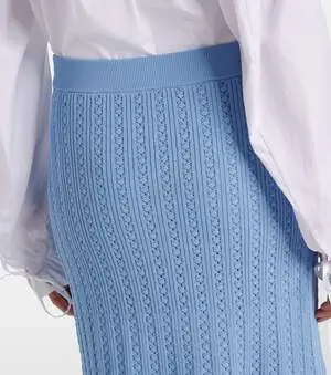 Rebecca Vallance Natalie Pointelle Midi Skirt