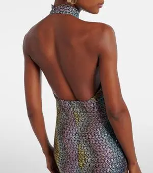 Missoni Cutout Sequined Lamé Gown - Multicoloured