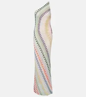 Missoni One-shoulder Lamé Gown - Multicoloured