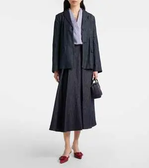 Max Mara Leone Denim Blazer