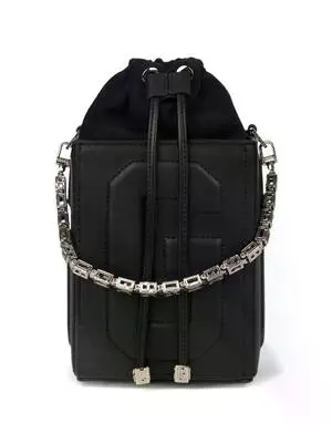 Gcds Logo-embossed Shoulder Bag - Black