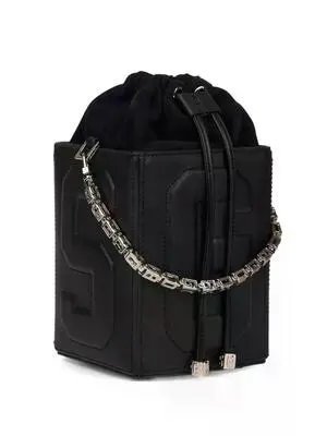 Gcds Logo-embossed Shoulder Bag - Black