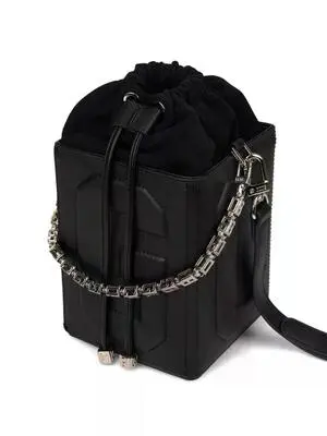 Gcds Logo-embossed Shoulder Bag - Black
