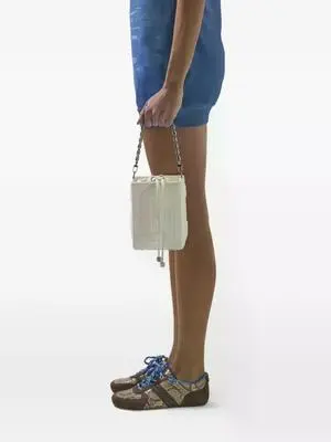 Gcds Logo-embossed Shoulder Bag - White