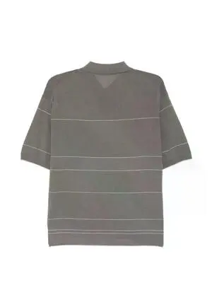 CROQUIS Collared Striped Shirt - Grey
