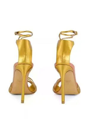 FRANCESCO RUSSO Laminated Buckle Sandals