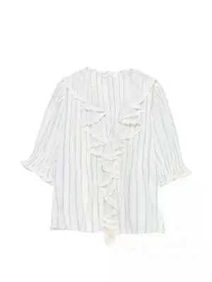 DÔEN Henri Striped Blouse - Neutrals