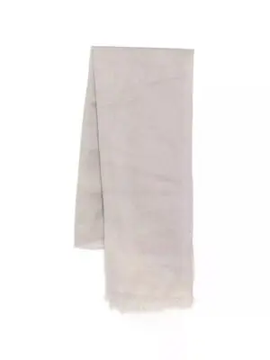 N.peal Frayed Scarf - Grey