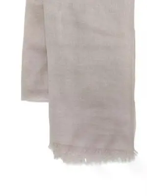 N.peal Frayed Scarf - Grey