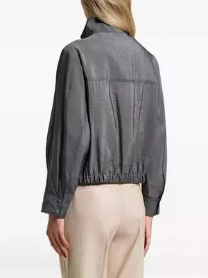 Peserico Flap-pocket Zip Jacket - Grey