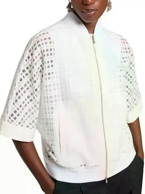 Peserico Grid Bomber Jacket