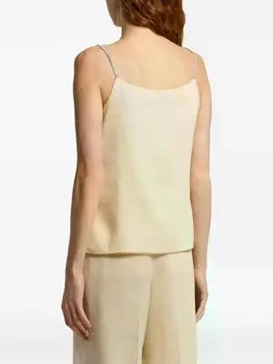 Peserico Embellished Straps Sleeveless Top - Neutrals