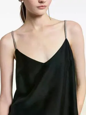 Peserico Sleeveless V-neck Top - Blue