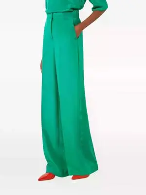 Max Mara Mxepalanca Wide-leg Trousers - Green