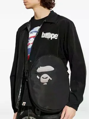 A BATHING APE Big Ape Head Shoulder Bag - Black