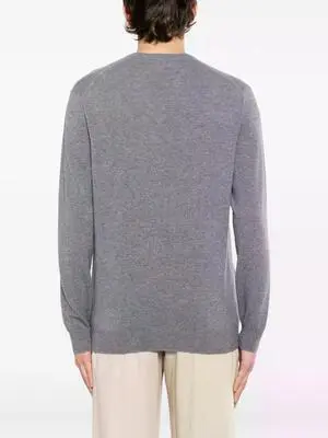 N.peal Burlington V-neck Jumper - Grey