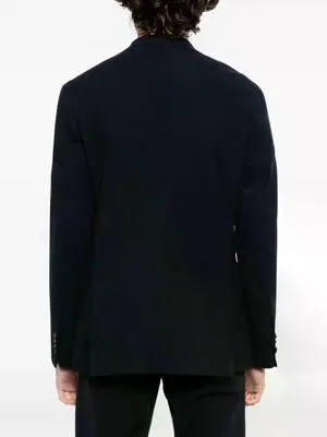 N.peal Single-breasted Notched Collar Blazer