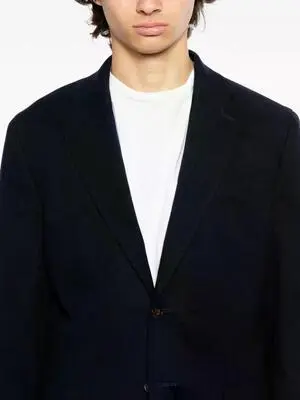 N.peal Single-breasted Notched Collar Blazer